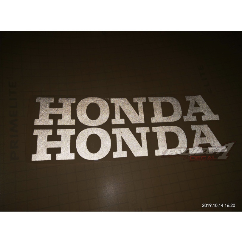 HONDA CLICK OR HONDA BEAT SIDE SKIRT REFLECTORIZE STICKER (HONDA NAME ...