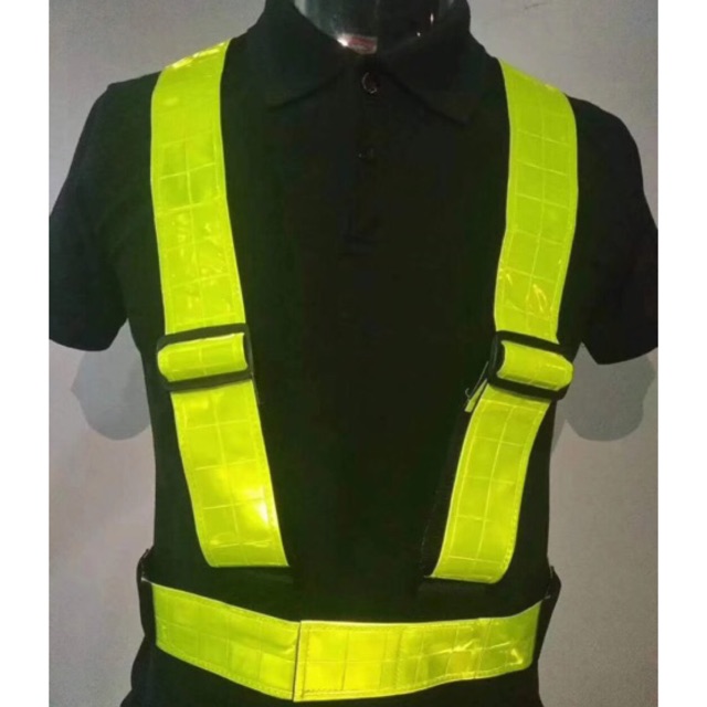 （COD）Heavy duty reflective tape reflector safety motor vest | Shopee ...