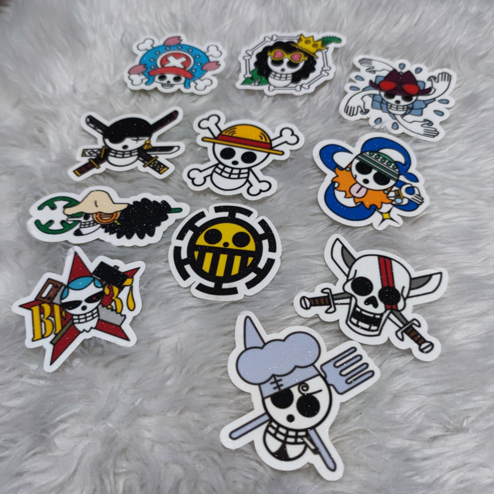 One Piece Emblem Anime Sticker Glitterized/waterproof | Shopee Philippines