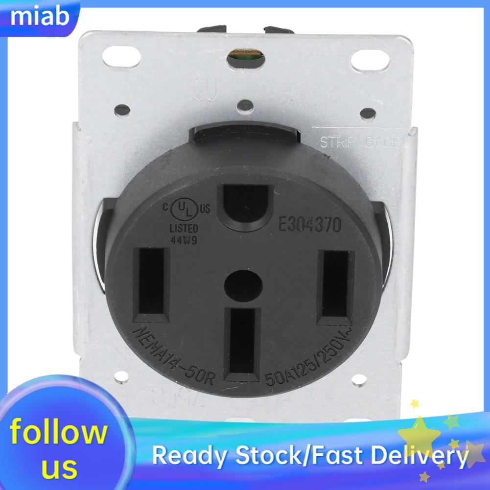 Maib Power Outlet Industrial Receptacle NEMA 14-50R US Standard 4 Hole ...