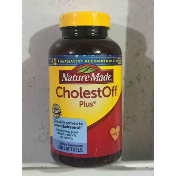 Nature Made CholestOFF plus softgel heart cholesterol blood pressure ...