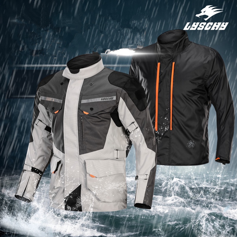 LYSCHY Oxford Cloth Motorcycle Jacket & Pants Suit, Waterproof, Men's ...