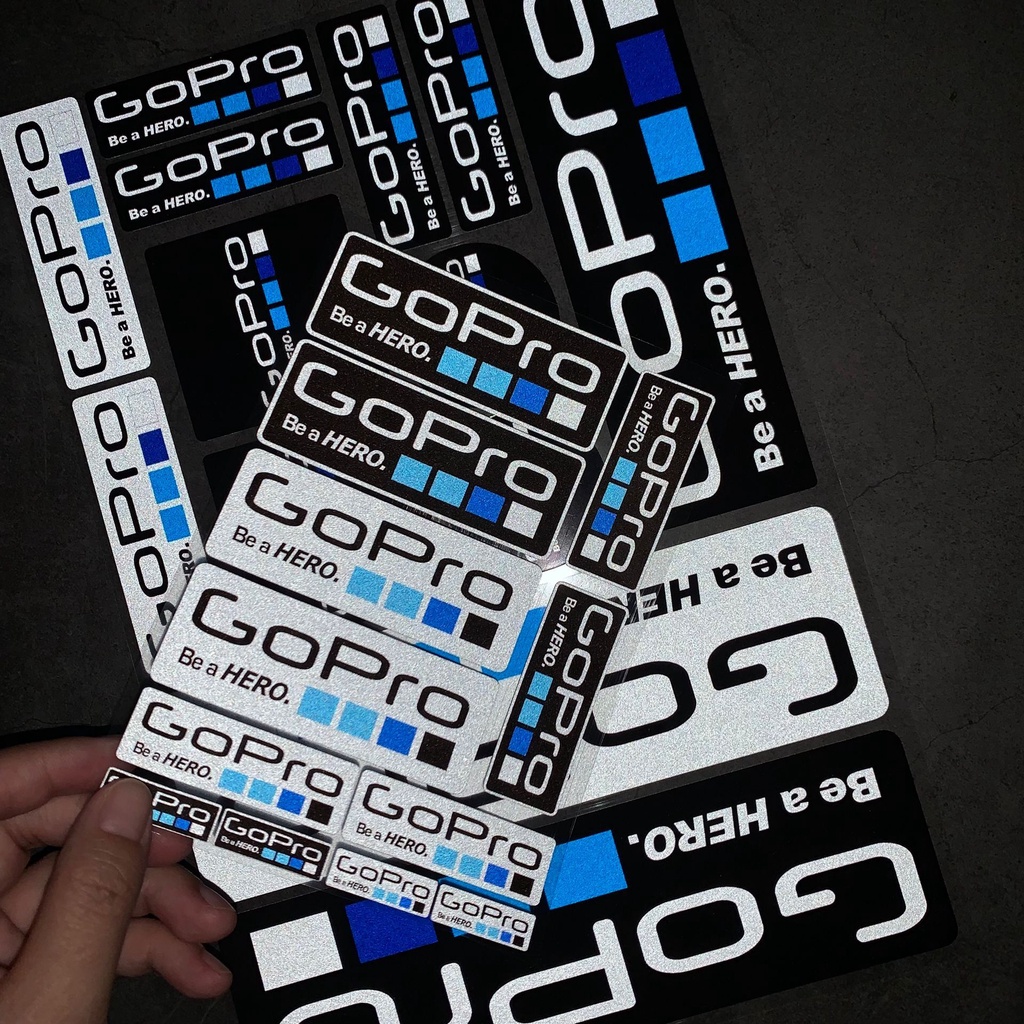 Gopro Logo Reflective Sticker Extreme Sports Motorcycle Trunk Body ...