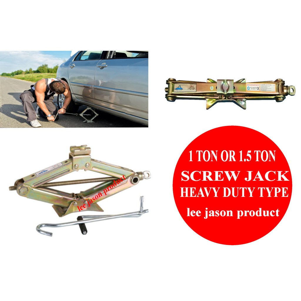 Screw Jack 1ton or 1.5 ton, Car Exchange Lift Tayar Train Pancit ...