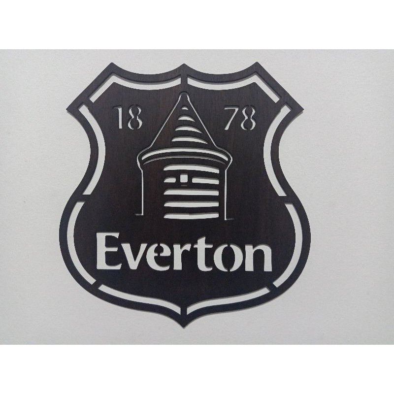 Everton Football Team Sign Flocking For Wall Laser Cutting | Shopee ...