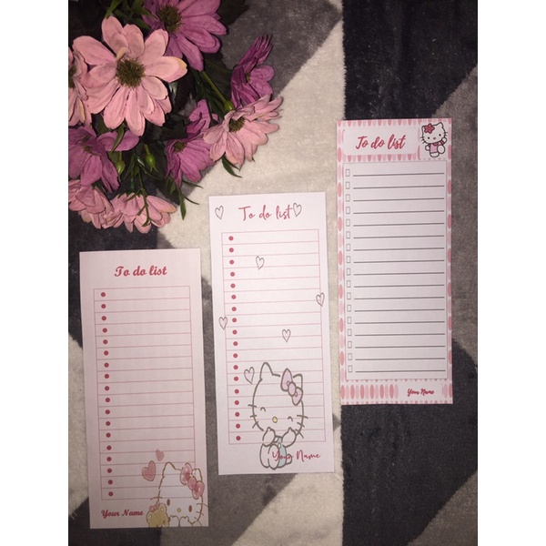 Personalized Hello Kitty, To do list pad | Shopee Philippines