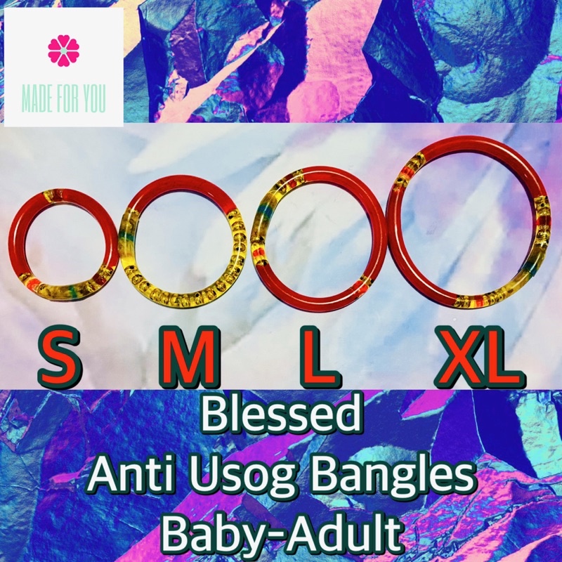 Anti Usog Bangles Bracelet blessed Anti Flatulence/Balis for newborn kids to adult UNISEX ...