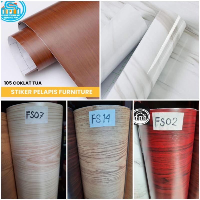 KAYU Wood Motif Stickers / Stickers - With Fiber - 120cm Width (120cm x ...