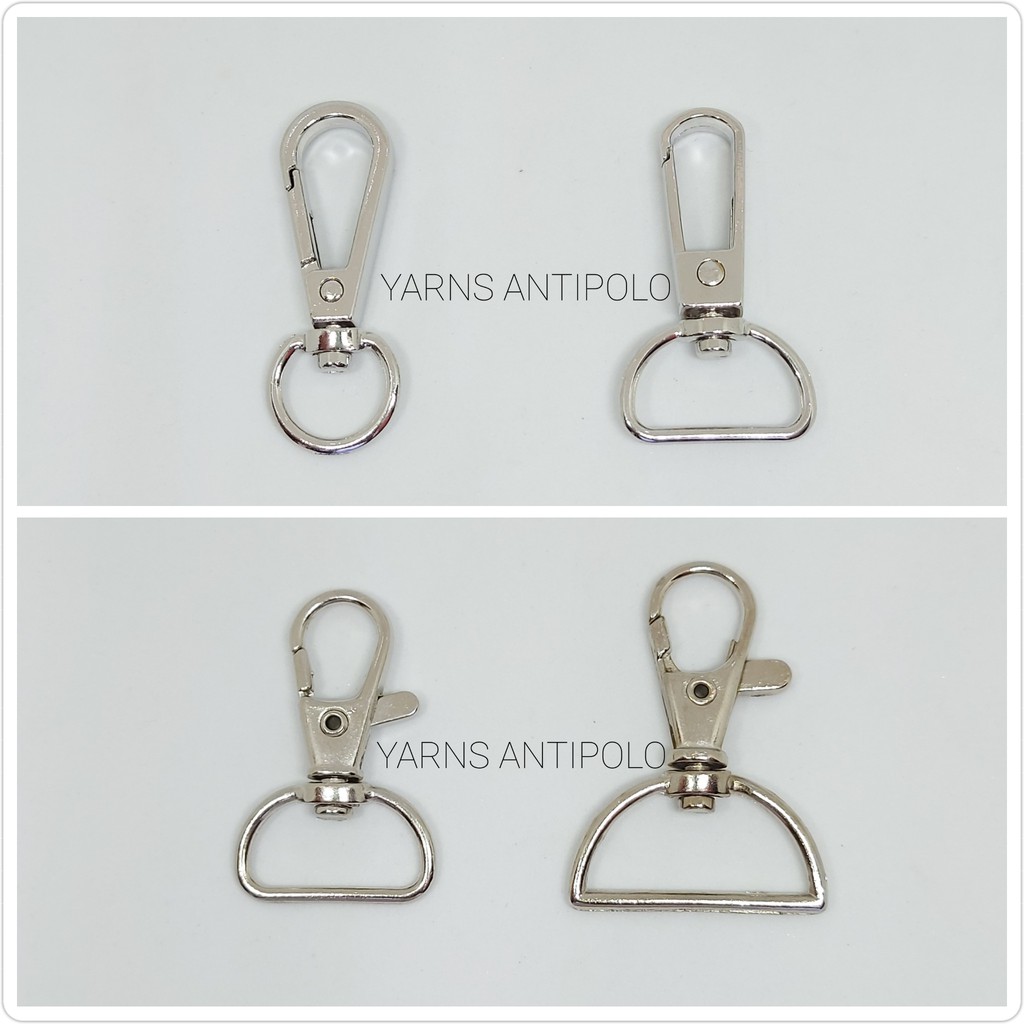 Yarns Art: 10 PIECES METAL SWIVEL HOOK/ LOBSTER HOOK/ ACCESSORY HOOK ...