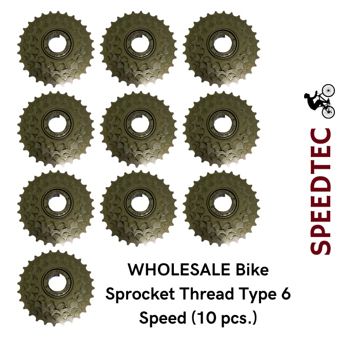 WHOLESALE Bike Sprocket Thread Type 6 Speed (10 pcs.) | Shopee Philippines