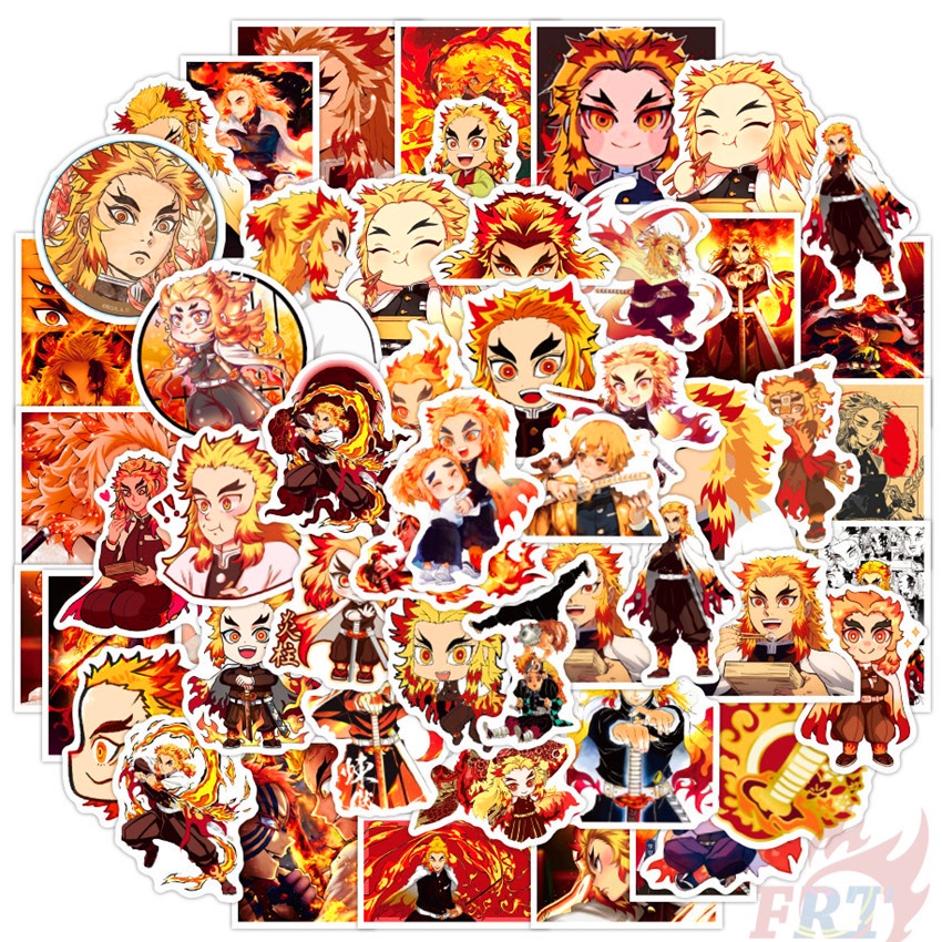Rengoku Kyoujurou - Anime Demon Slayer Character Stickers 50Pcs/Set DIY ...