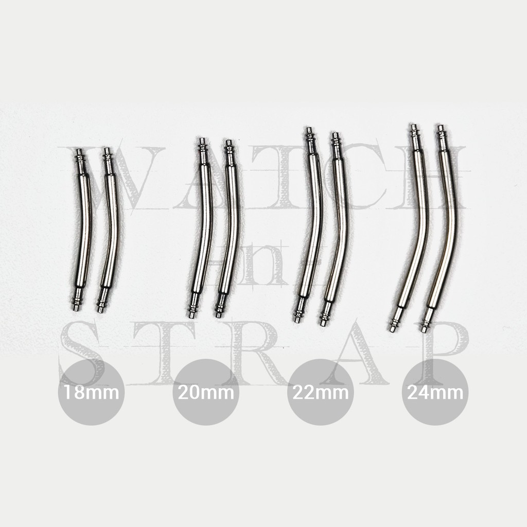 Curved Spring Bar watch strap watch 18mm 20mm 22mm 24mm | Shopee ...