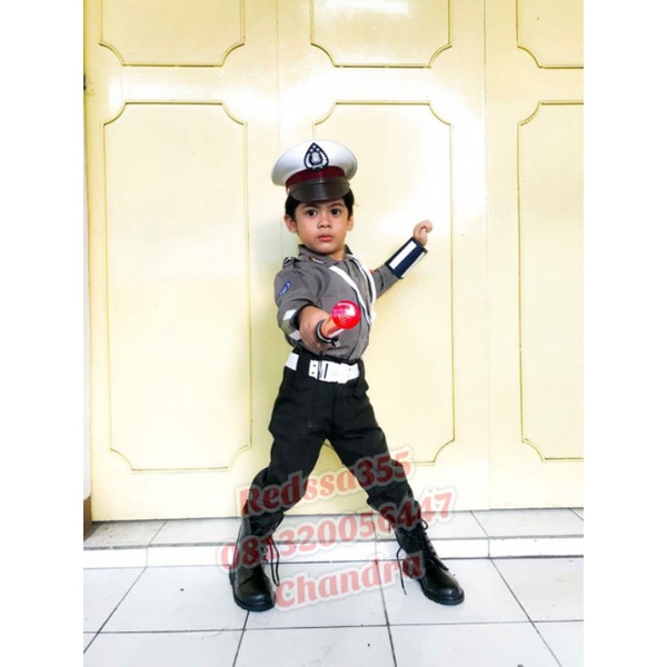 Uniform Police Clothes tni Police Police Police Children | Shopee ...