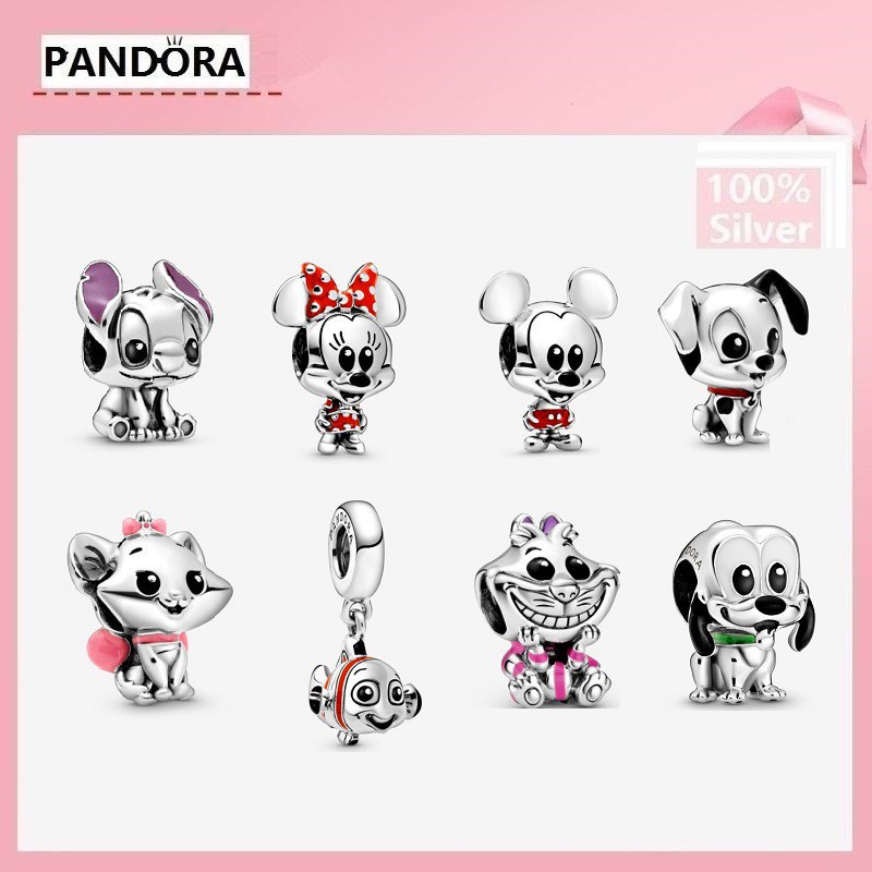 disney minnie mouse pandora series pendant with polka dots dress and ...
