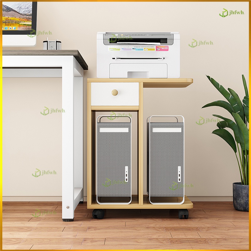 Printer rack desktop computer host shelf mobile printer rack floor with ...