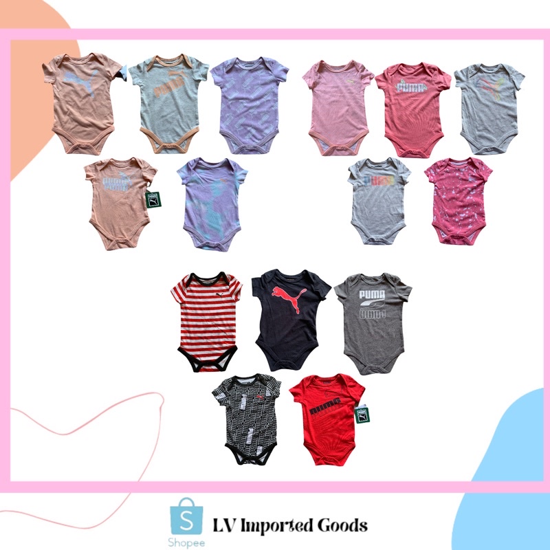 Puma Baby Girl’s / Boy’s Onesie Set NB-9M | Shopee Philippines
