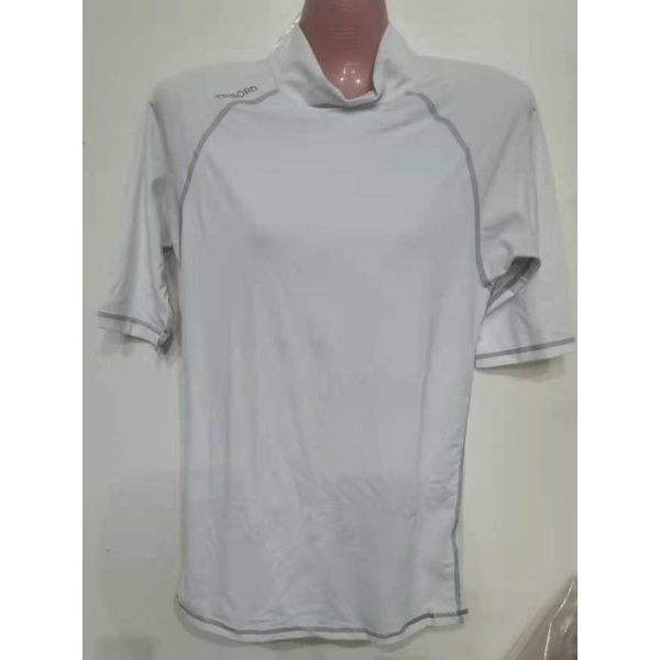 READY STOCK kalenji white and black running yoga biker clothes top ...