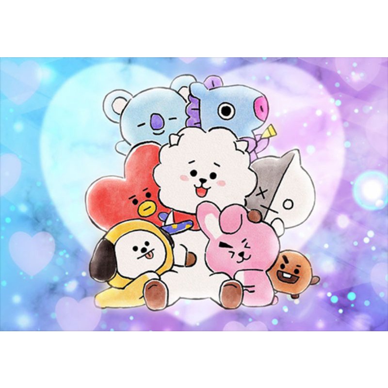 BT21 BTS Cartoon Korean Kpop A4 Posters | Shopee Philippines