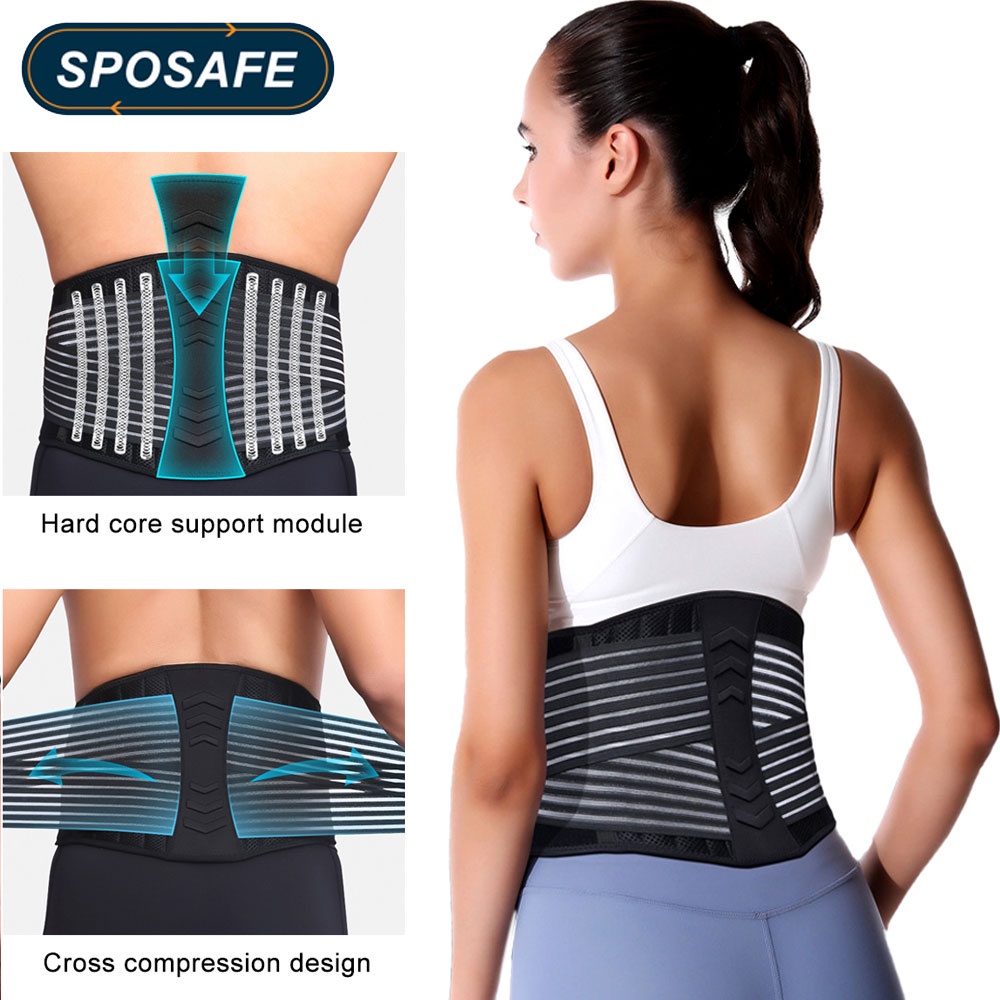 Lumbar Back Brace Support Belt for Back Pain,Sciatica,Scoliosis ...
