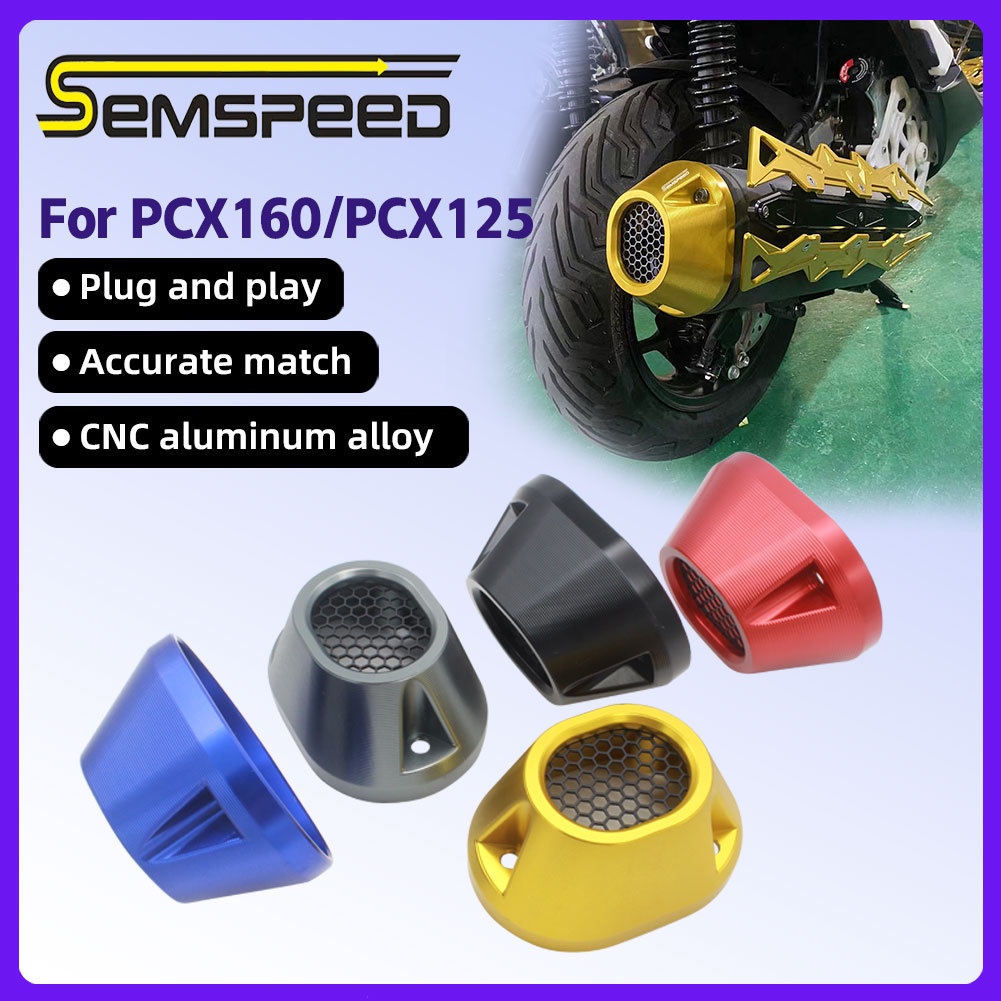 【SEMSPEED】For Honda PCX160 PCX125 2021-2024 Motorcycle Exhaust Pipe ...