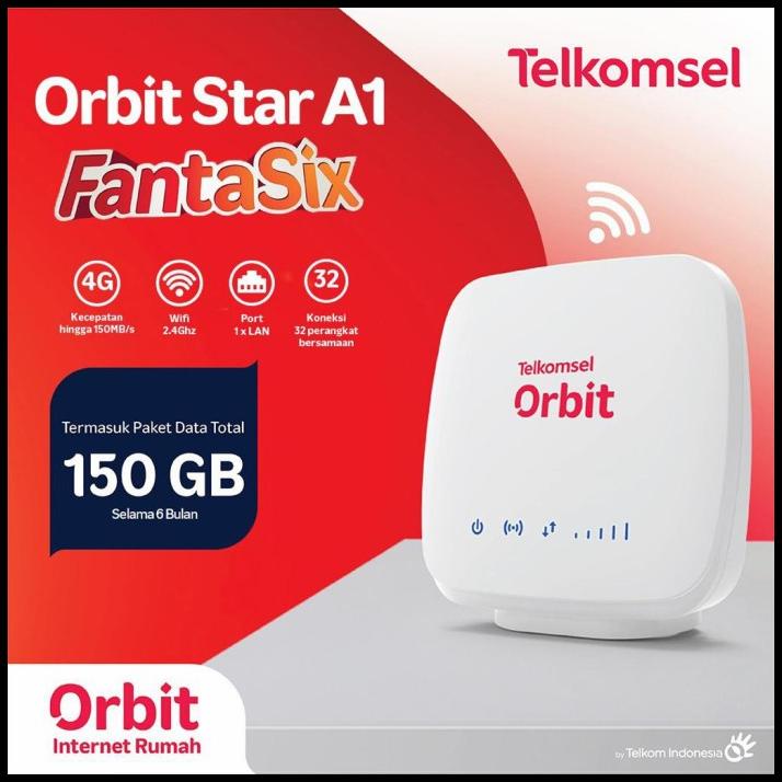 Telkomsel Orbit Star A1 Modem Router 4G Wifi High Speed Free Quota ...