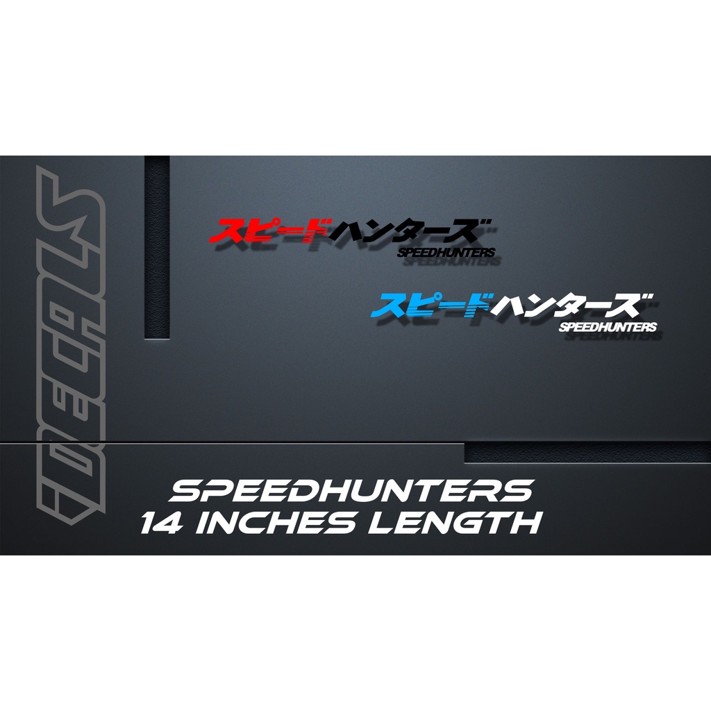 SPEEDHUNTERS STICKERS 14 INCHES LENGTH | Shopee Philippines