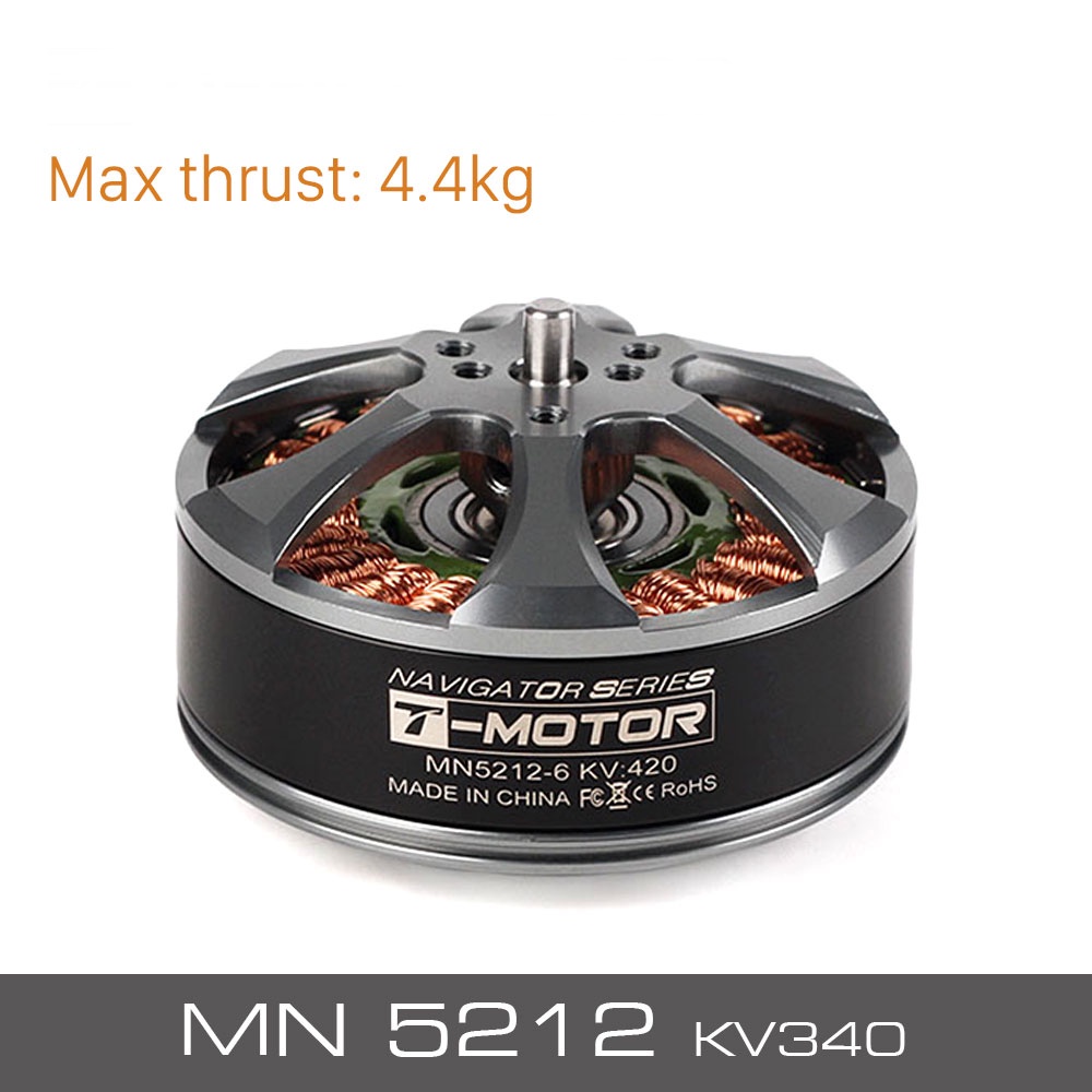 T-MOTOR brushless RC motor MN5212 KV420 for UAV drones quadcopter match 18 inch propeller ...