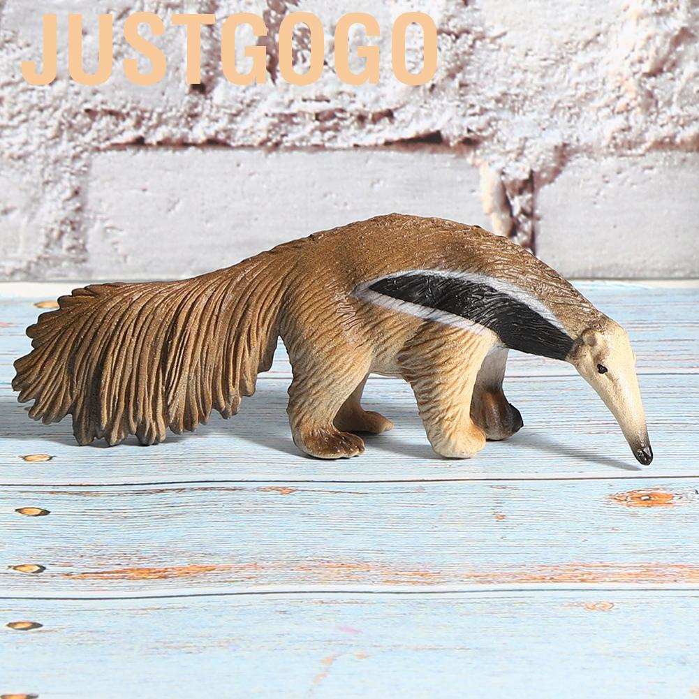Justgogo Anteater Animal Model Simulation Wildlife Cute Cub Toy Ant ...