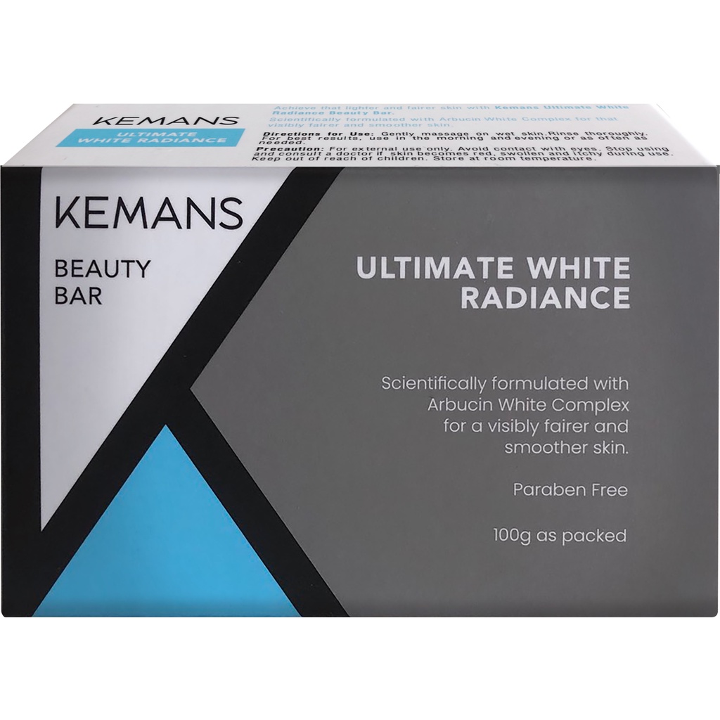 KEMANS Ultimate White Radiance Beauty Bar 100g | Shopee Philippines
