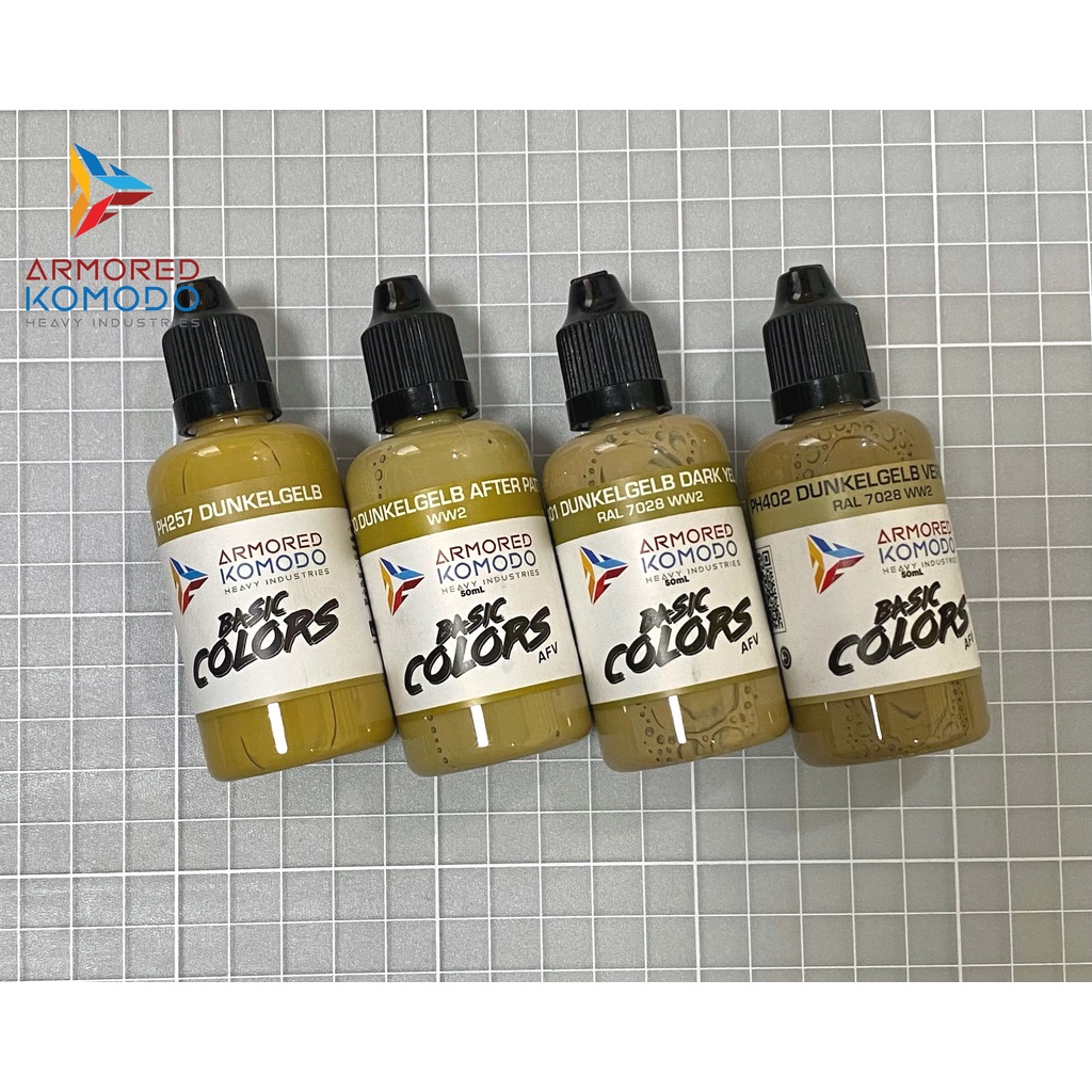 German WW2 Dunkelgelb Color Set of 4 Airbrush Hobby Paints | Shopee ...