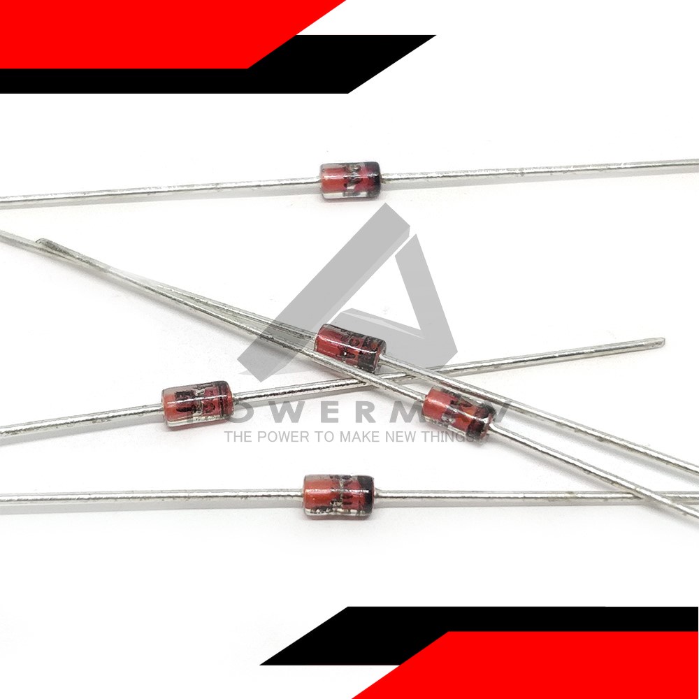 5pcs 1n4733a 5.1v zener diode 1 watt 1300mW DO-41 178mA 5v 1w protection circuits low current ...