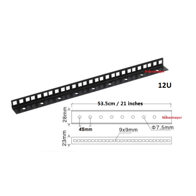 8U 10U 12U 14U 16U 18U 20U RAIL RACK Angle Type used in Flight Case ...