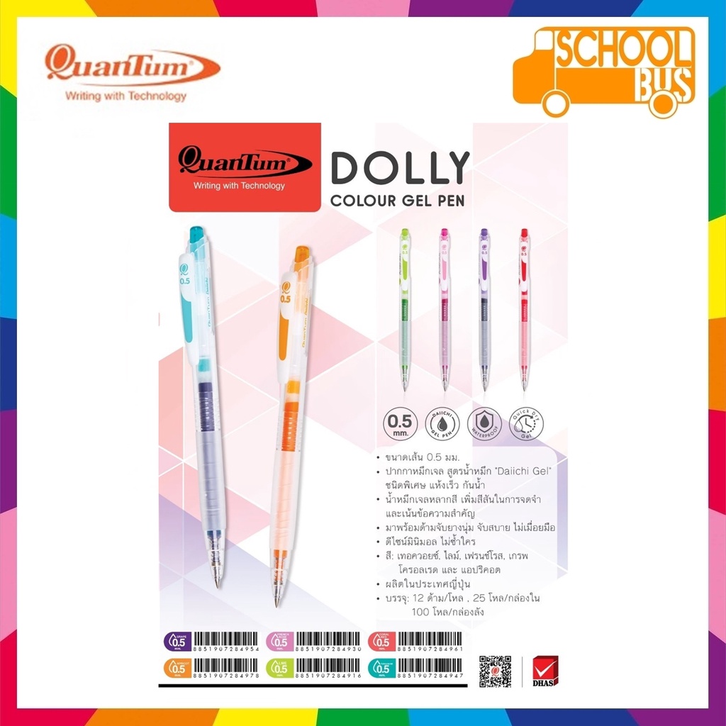 Quantum Daiichi Dolly Gel Ball Pen 0.5 Mm.push Type 0.5 mm. Luloid ...