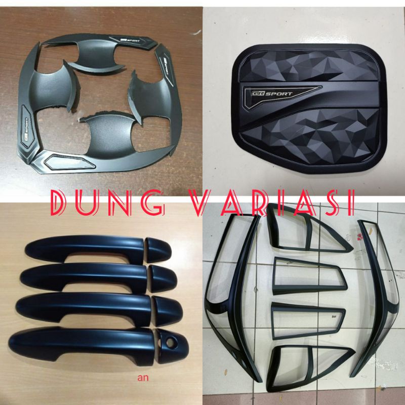 Black outer handle tank cover garnish package for innova 2021/2022 GR ...