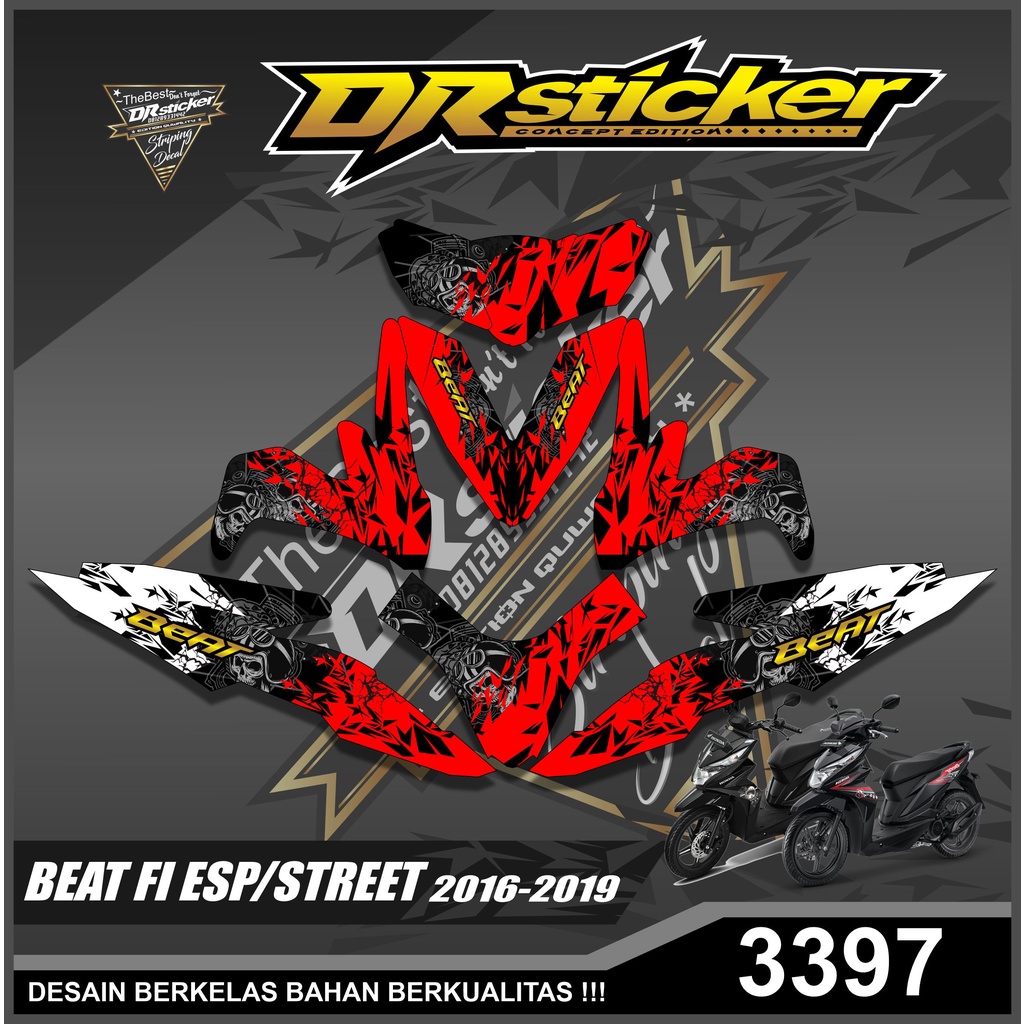 3397 Decal Variation List Honda Beat Fi, Esp, Street 2016-2019 Fullbody ...