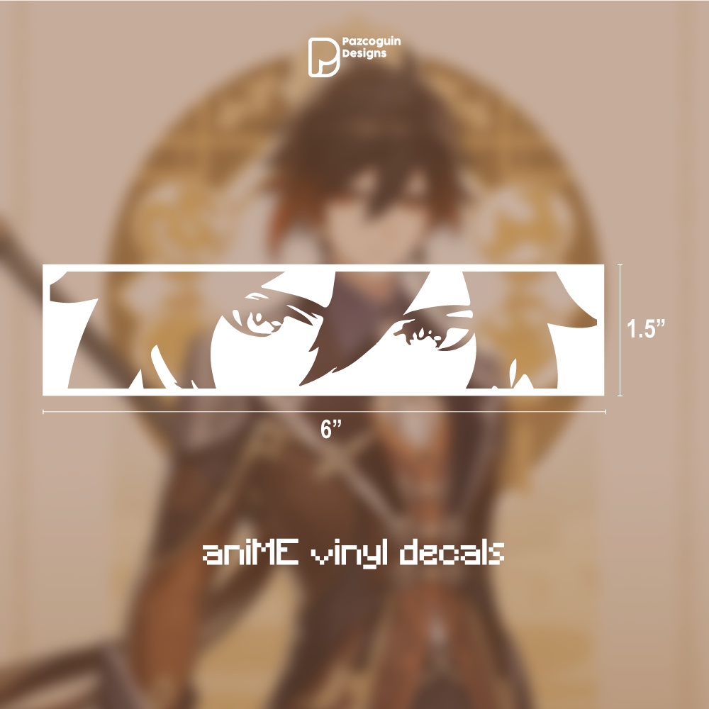 AniME Husbando Vinyl Stickers Genshin Impact ZHONGLI | Shopee Philippines