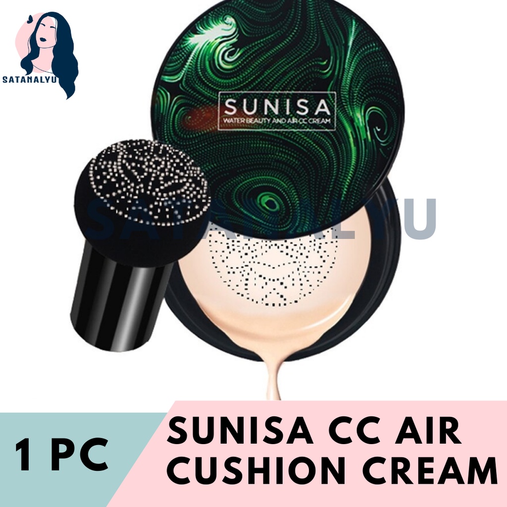 SUNISA Foundation Mushroom Head Air Cushion Waterproof BB Cream Frost Concealer Oil Control Face ...
