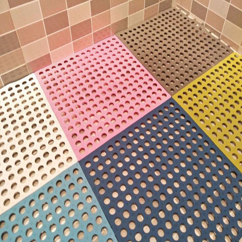 Bathroom Shower Mat Non-Slip Bath Mat Plastic Floor Mats for Toilet ...