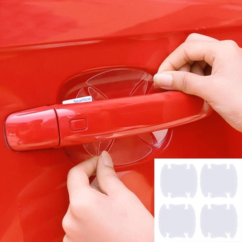 New Universal Invisible Car Door Handle Scratches Protector Decal Door ...