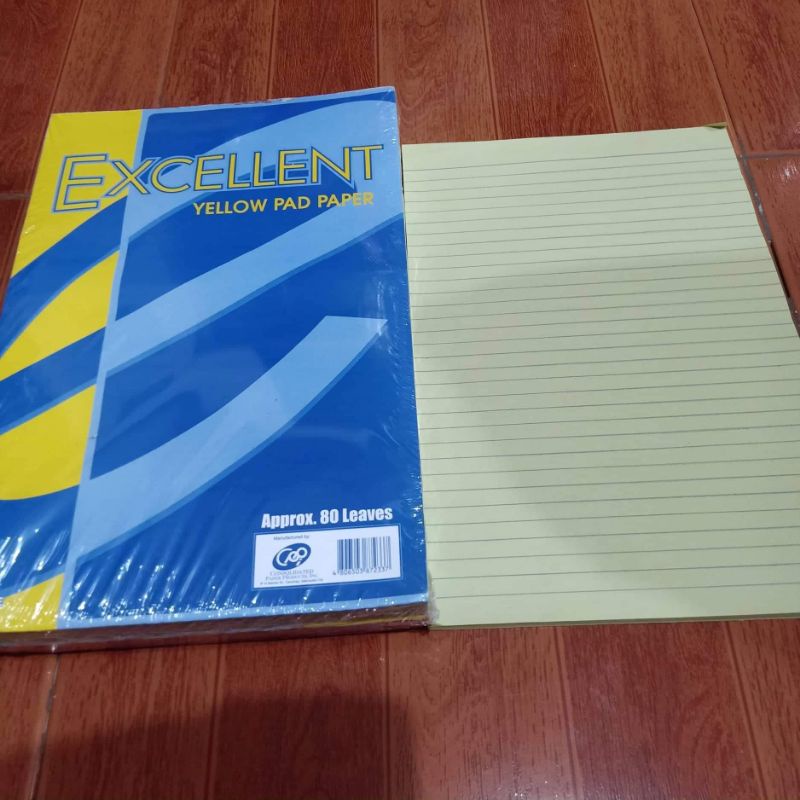 Yellow pad (80 leaves per pad) | Shopee Philippines