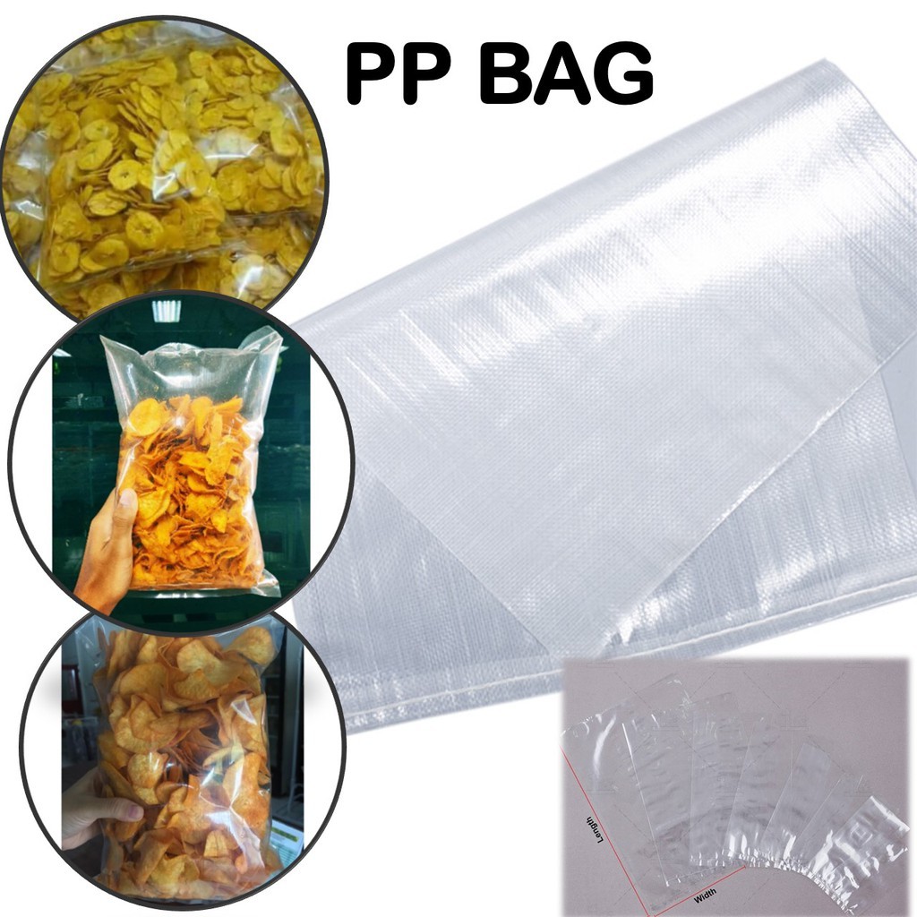 PP Plastic Borong Plastik Transparent Clear Plastics Bag Poly Plastic ...