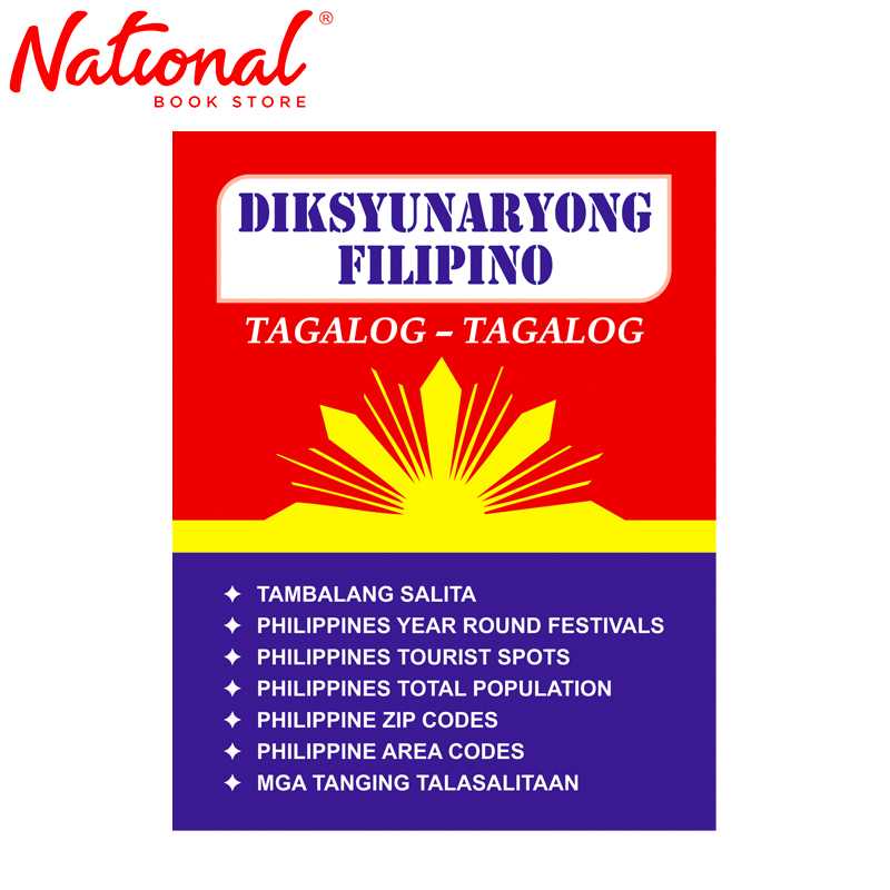 Diksyunaryong Filipino: Tagalog-Tagalog Trade Paperback - Reference ...