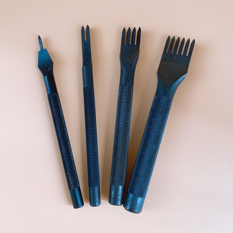 Leather Punch Tool Diamond Cut Prick Iron Wallet Bags DIY Crafts Tools ...