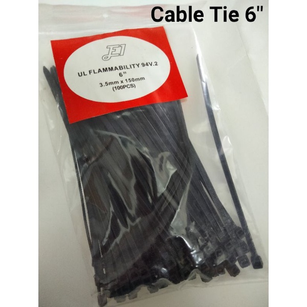 Cable Tie 6 ") Black (100 Strands Per Pack) | Shopee Philippines