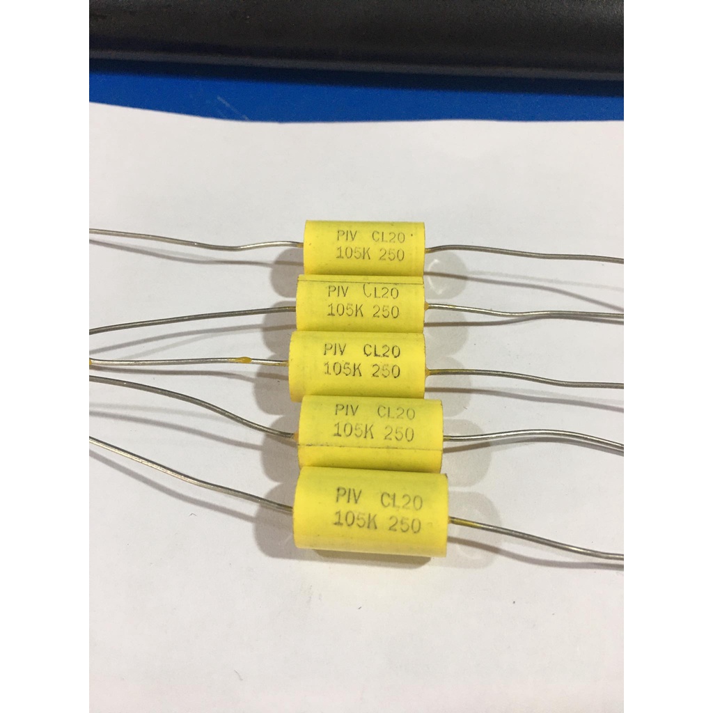 Treble SPEAKER FIRE PROOF CAPACITOR 1.0 MF - 250V - ROUND GOLD ...