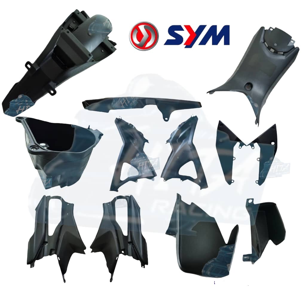 SYM SPORT BONUS SR 110 INNER COMPLETE SETS COVER BLACK MATT VBA ...