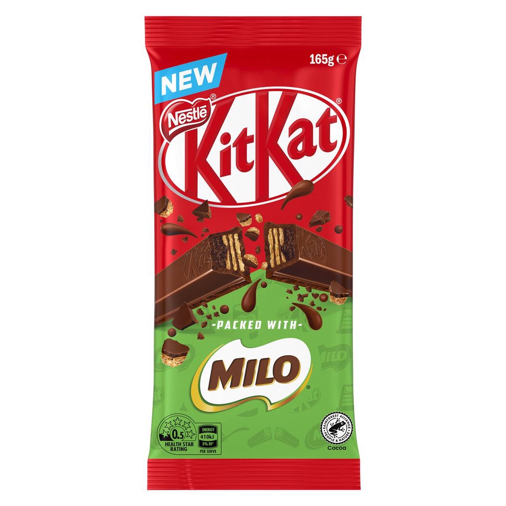 Nestle Kit Kat Packed With Milo 165g/australian Kitkat Chocolate ...
