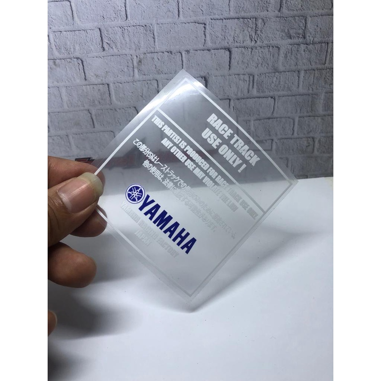 YAMAHA RACE TRACK ONLY transparent Sticker | Shopee Philippines