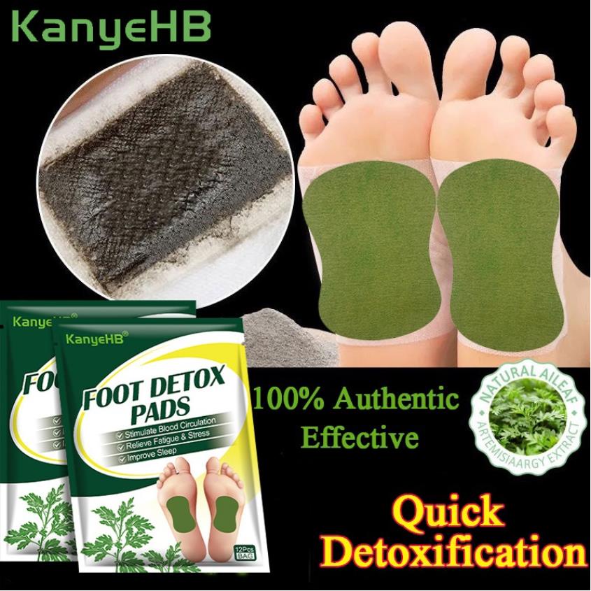 12PCS Detox pad Foot patch scrub Hand care pain Patch Resolve Toxin ...