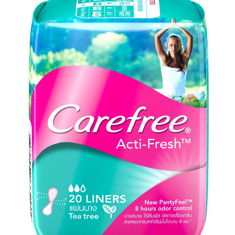 Carefree Acti-Fresh Ultra Thin Panty Liners 20 Liners | Shopee Philippines